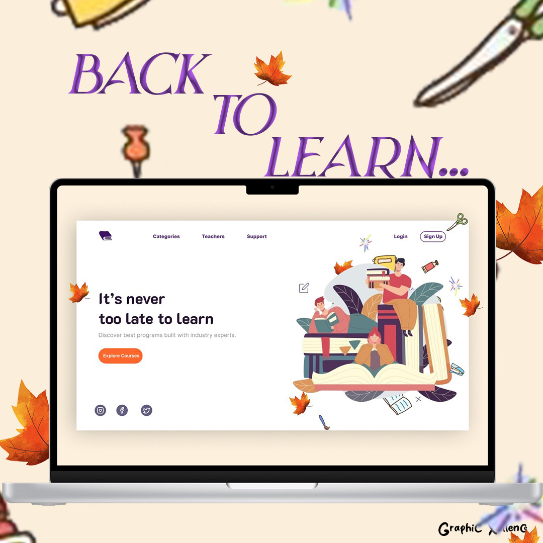 BACK TO LEARN WEBSITE UI/UX DESIGN by Snap Design on Dribbble