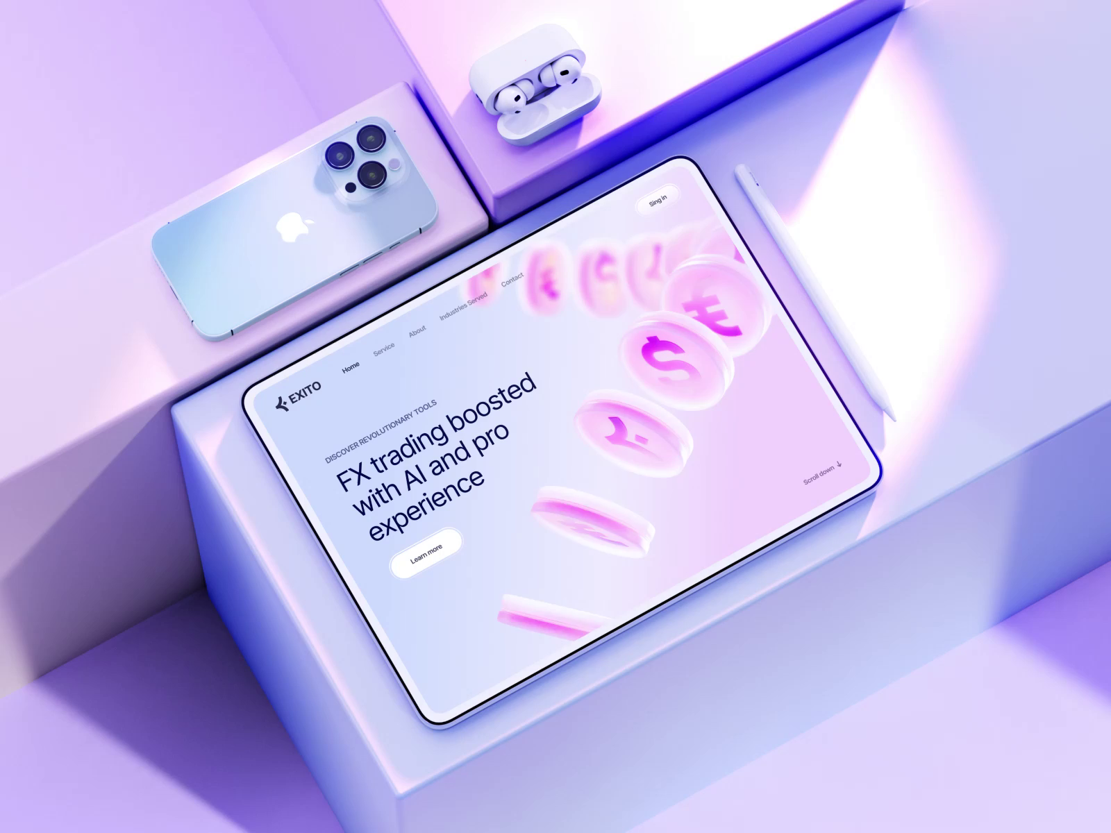 Exito 3D website animation web design by ALEX BENDER for FANCY on Dribbble