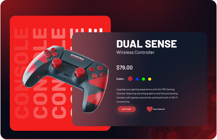 Gaming Console UI design by Harsh Kumar on Dribbble