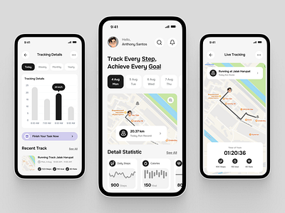 Running Tracker App By Yohanes Nico For Orenji Studio On Dribbble