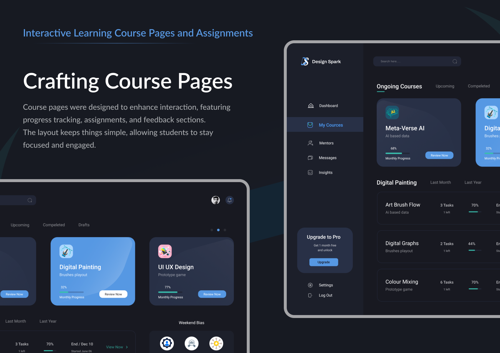 E Learning Ios Dashboard Ui Ux Application Design By Mansoor Gull ⚚ On Dribbble 