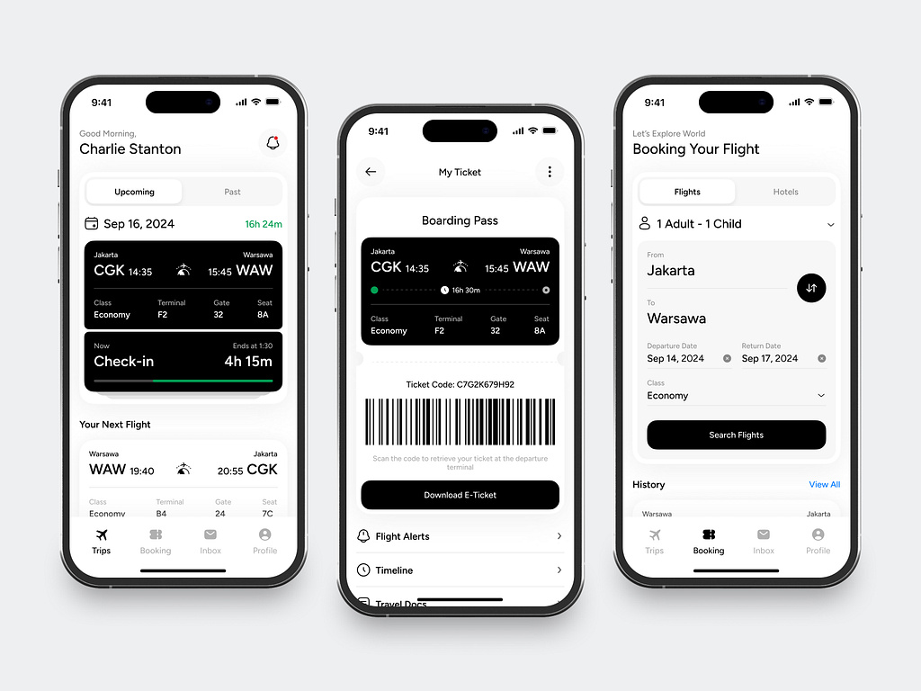 Ticket App WIP by Fireart UI/UX for Fireart Studio on Dribbble