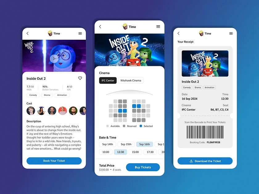 Ticket UI designs, themes, templates and downloadable graphic elements ...