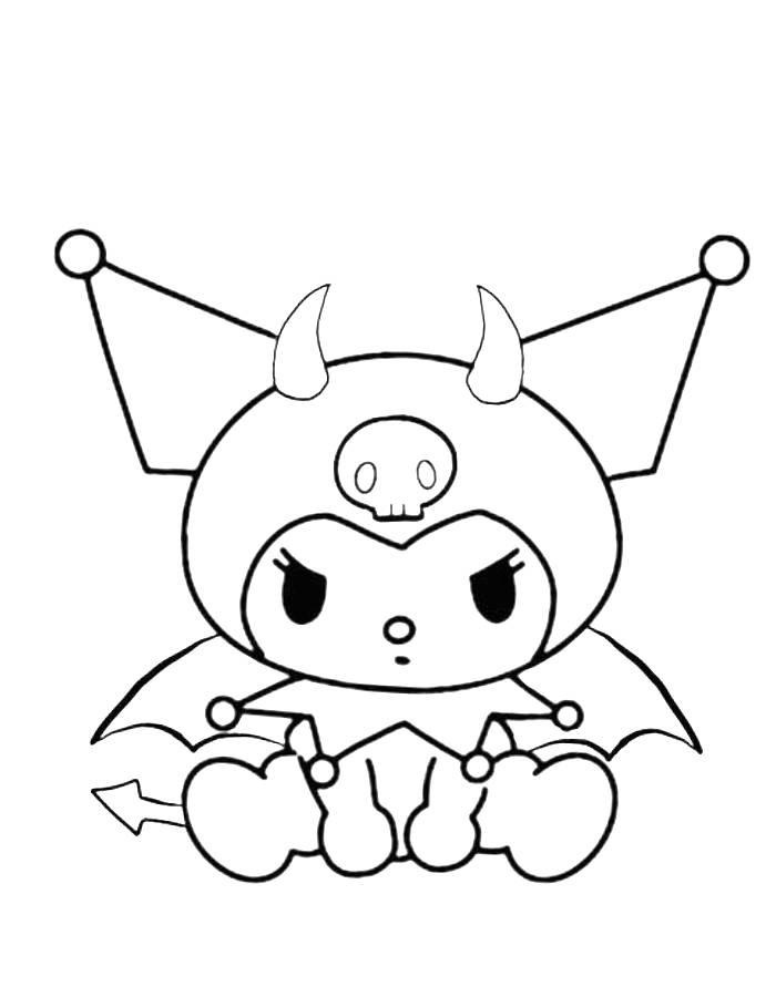 kuromi coloring pages
