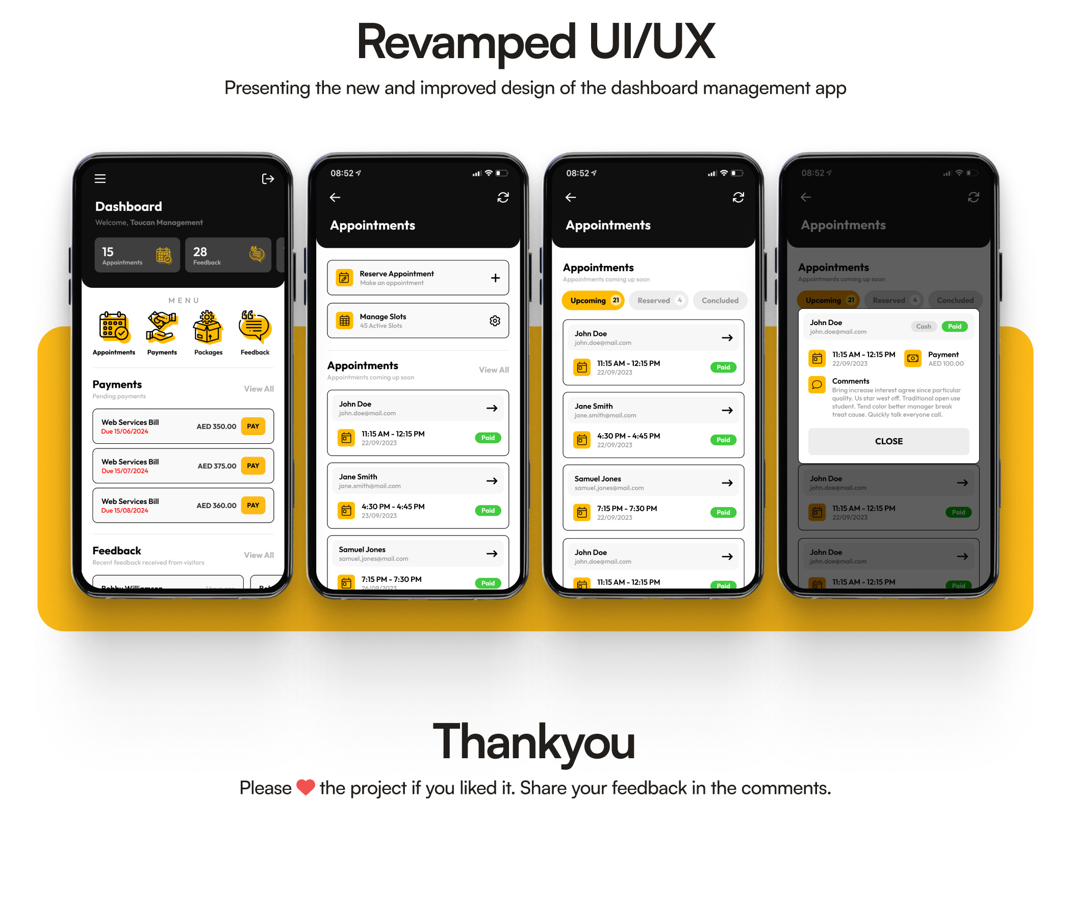 Dashboard Management App Redesign | UI/UX Revamp by Mohammed Rashid on ...