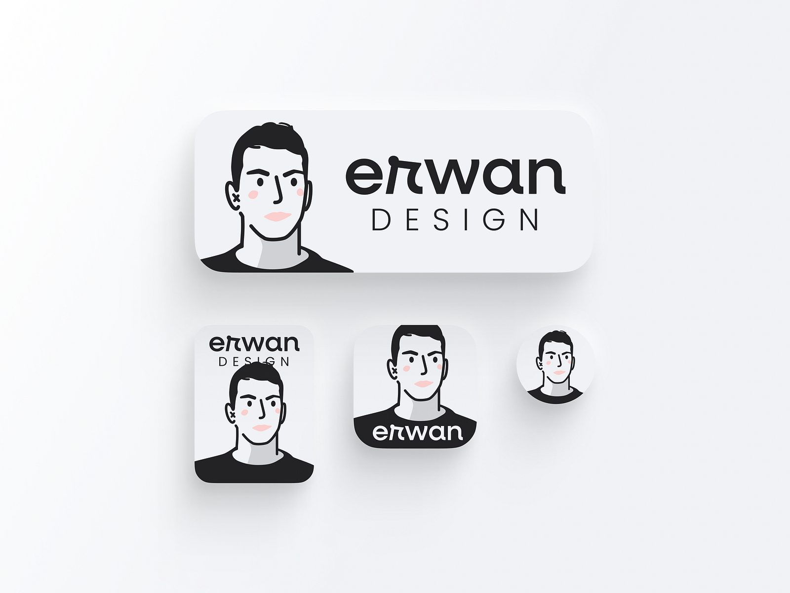Personal Brand Identity (exploration) by Erwan Guillou on Dribbble
