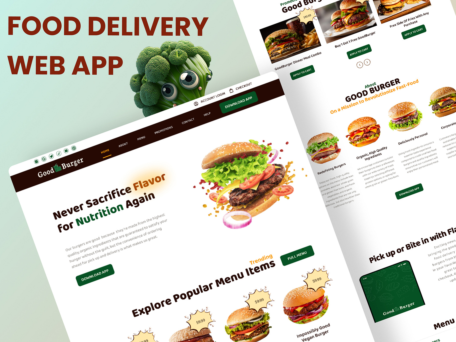 Food Delivery - Web App by DigitalGlitterDesign on Dribbble