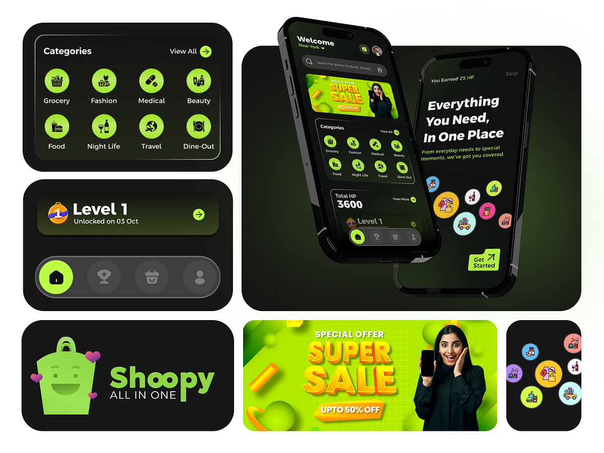 Latest Super App UI Design by Excellent Webworld on Dribbble