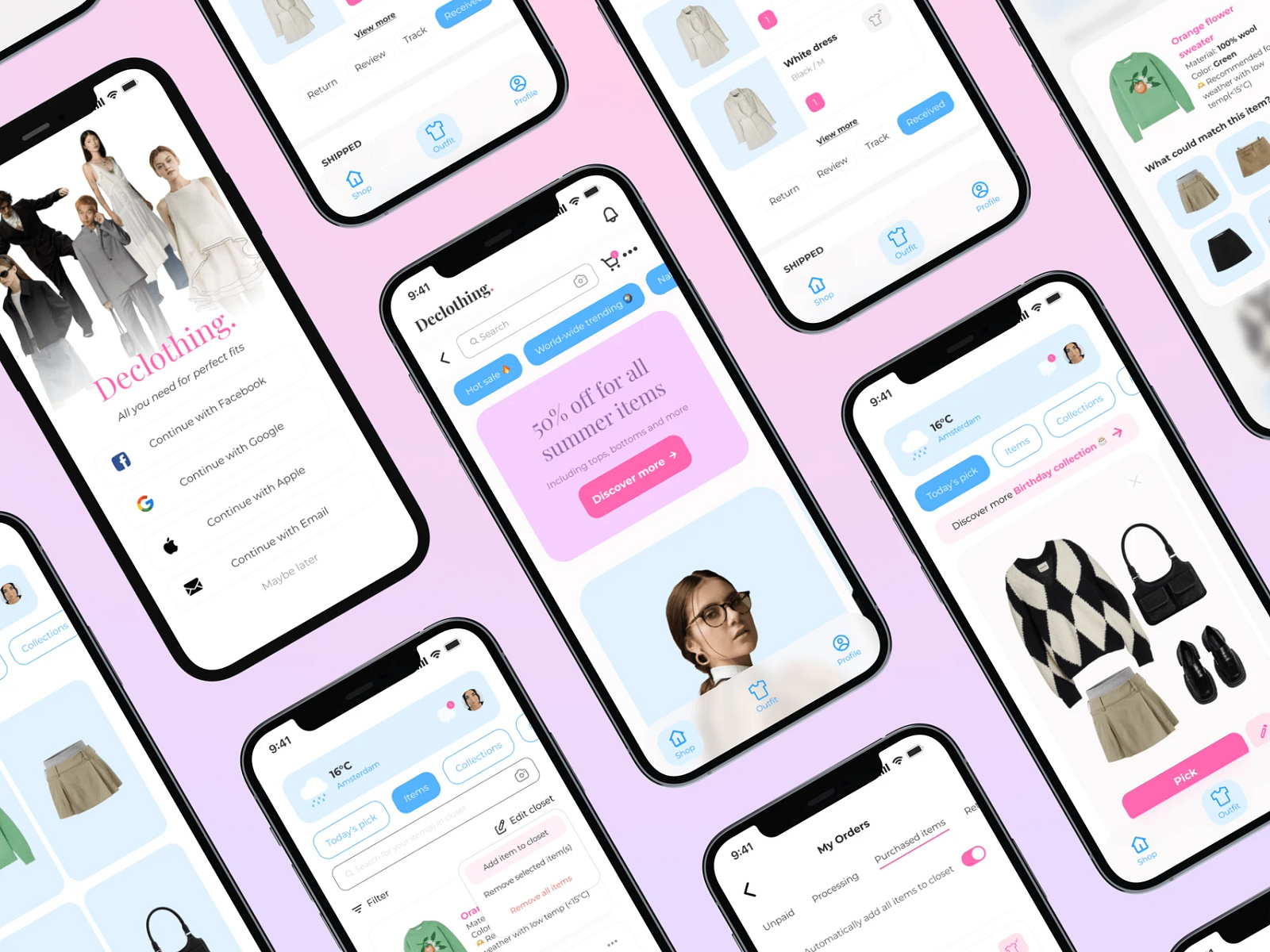 A personalized shopping and outfit picker application by Linh on Dribbble
