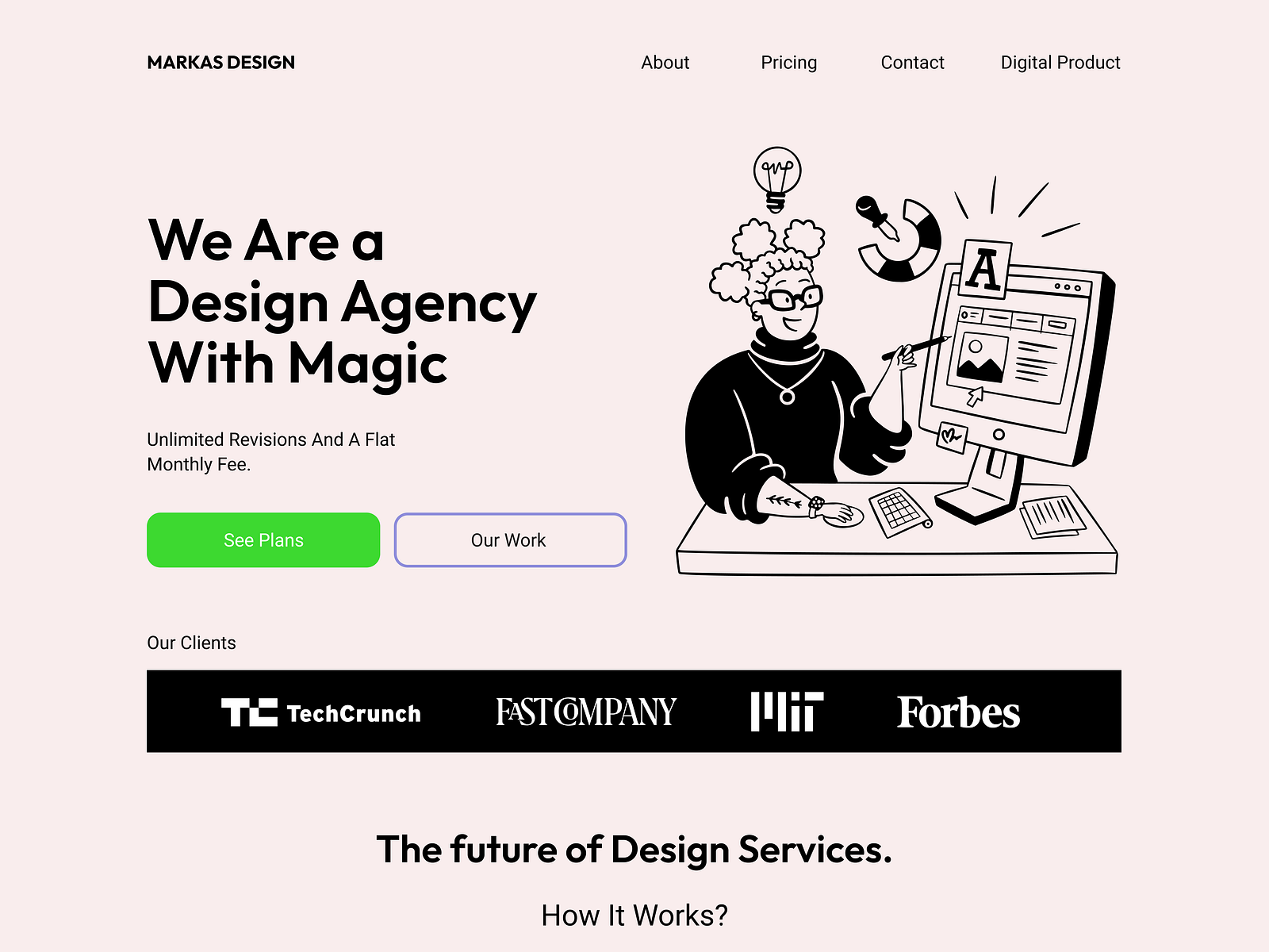 Markas Design Hero Banner by Dimsthedsgn on Dribbble