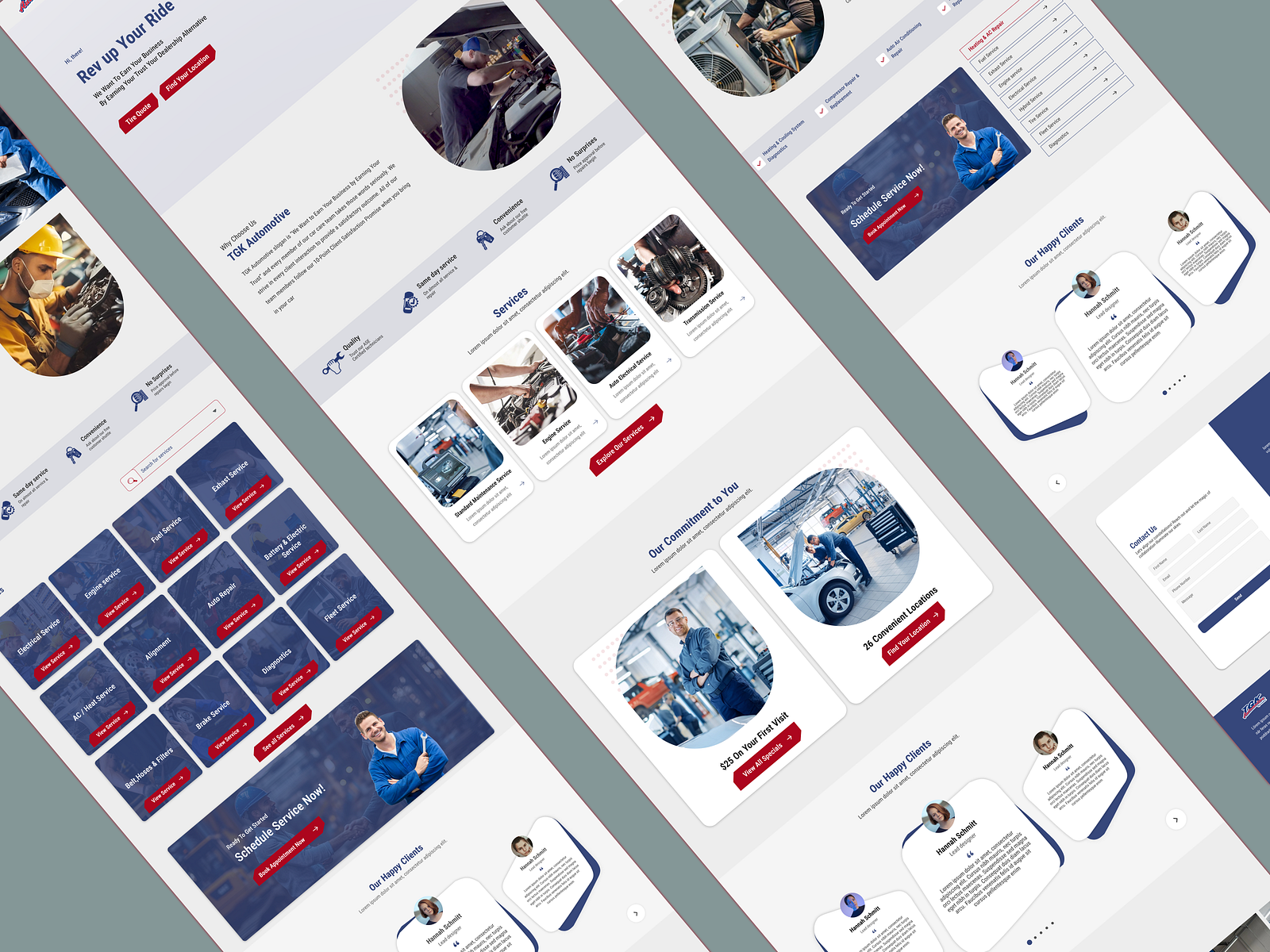 Car Repair website by Saad Javaid on Dribbble