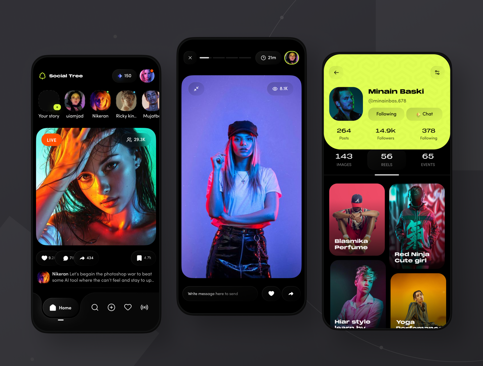 Social Media Concept UI by Linur for Eloqwnt on Dribbble