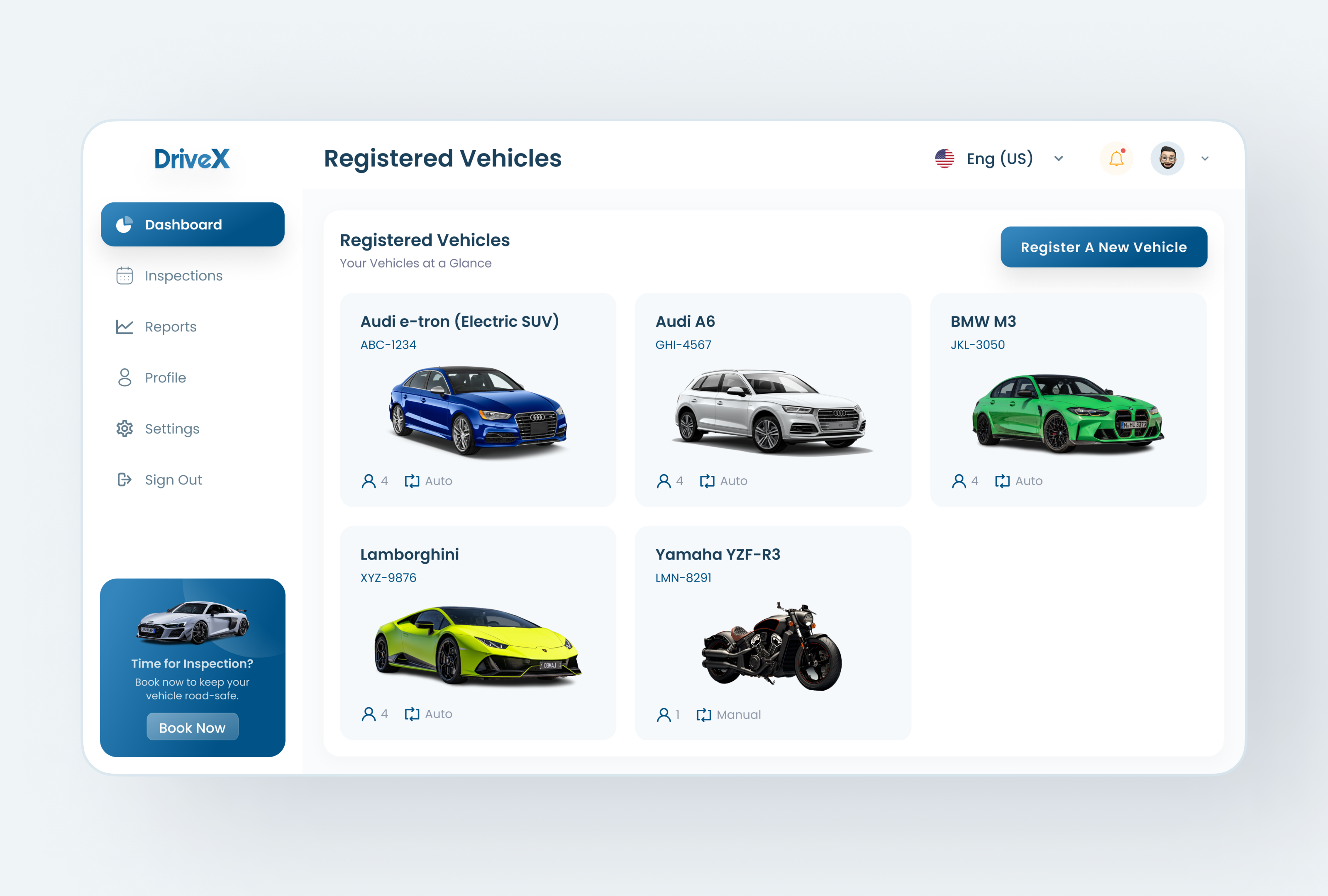 Vehicle Inspection Booking - Web App UI Design by Hira Amir on Dribbble