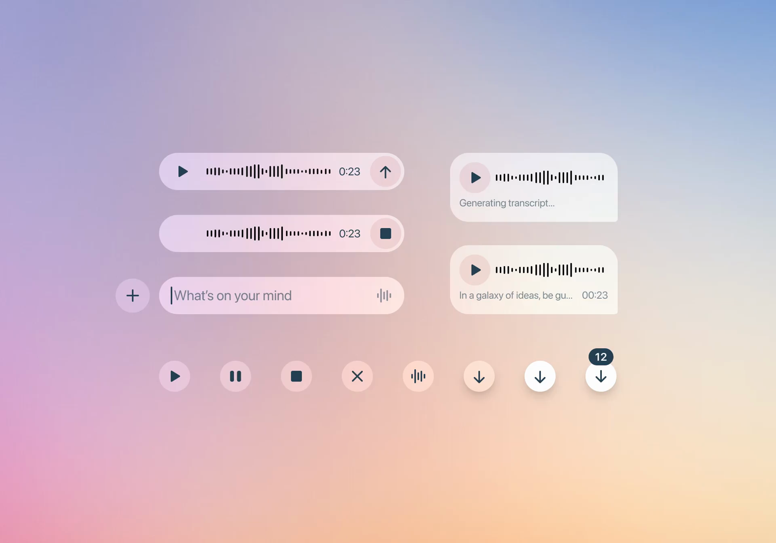 Adaptive Voice Chat UI by Daniel Klopper on Dribbble