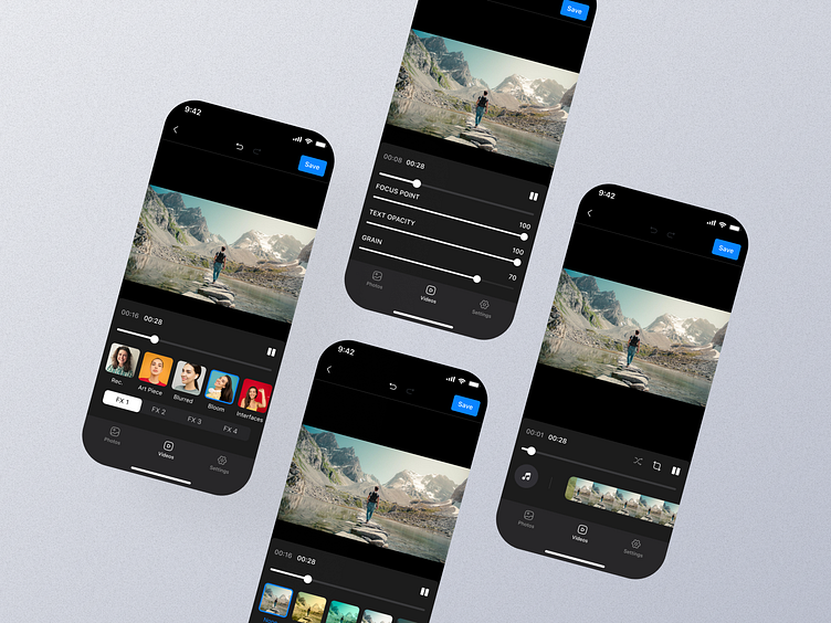 Editing Video Mobile App Ui by UI Ants on Dribbble