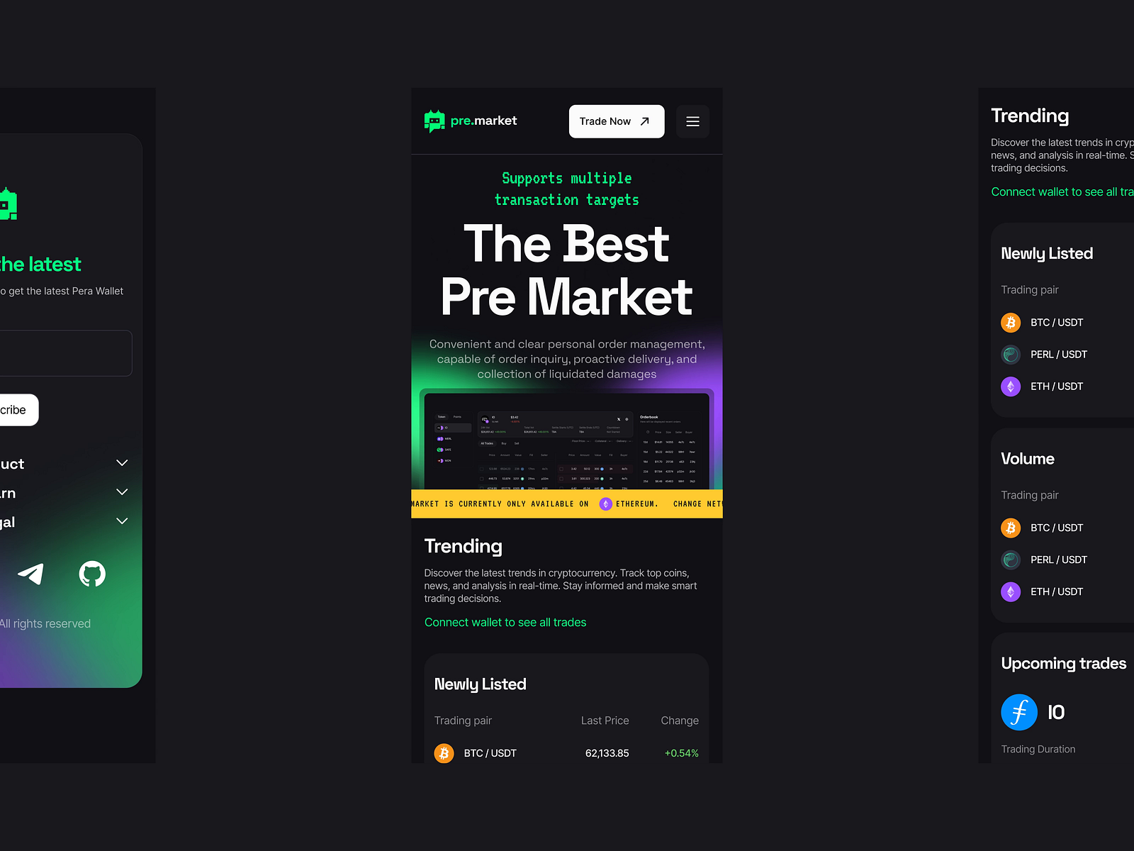 PreMarket responsive by Taras Migulko for Emote on Dribbble