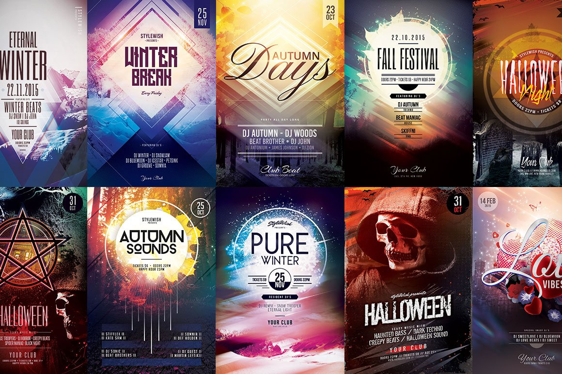 100 Flyer Templates Mega Bundle By Social Media Templates On Dribbble