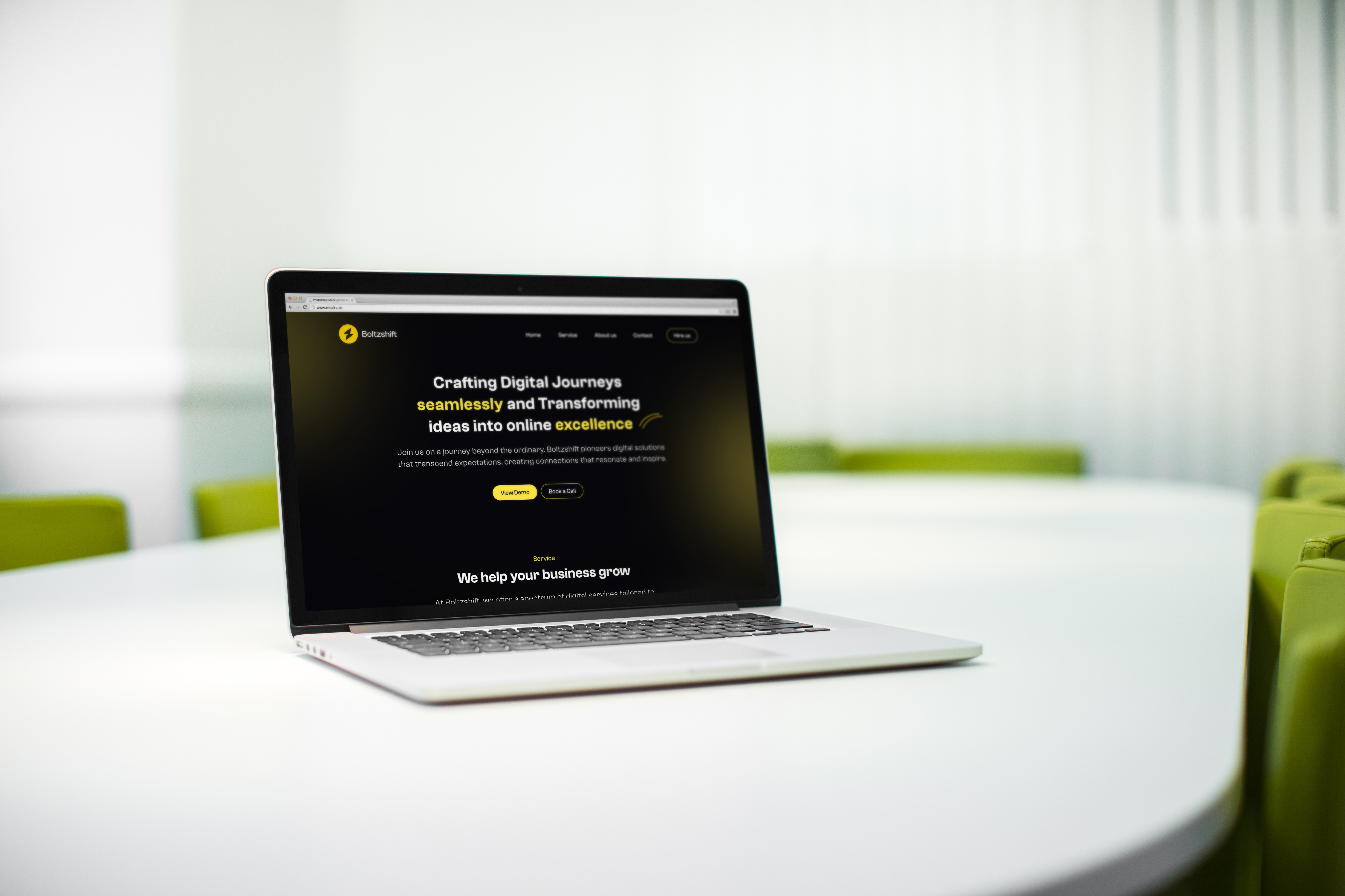 Boltzshift - Landing Page Design by Sync Chron Tech on Dribbble