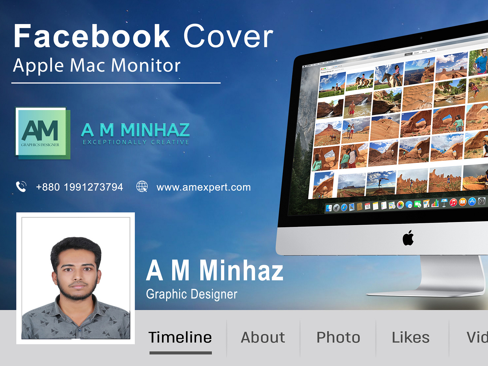 Facebook cover/Designing for Social Media Success by A M Minhaz on Dribbble