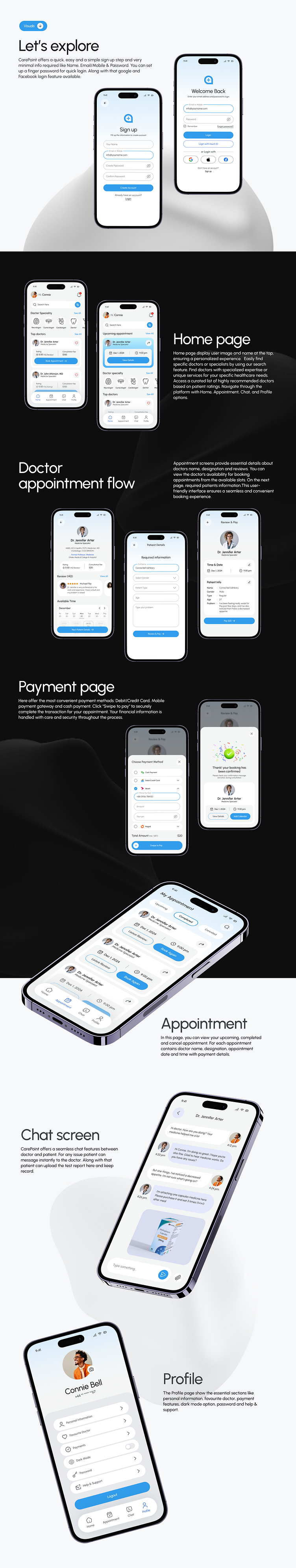 Doctor Appointment Mobile App UI/UX Case Study by Jaynal Abedin on Dribbble