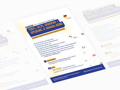 Foreign Language Class Brochure by Najma Zahra Annisa on Dribbble