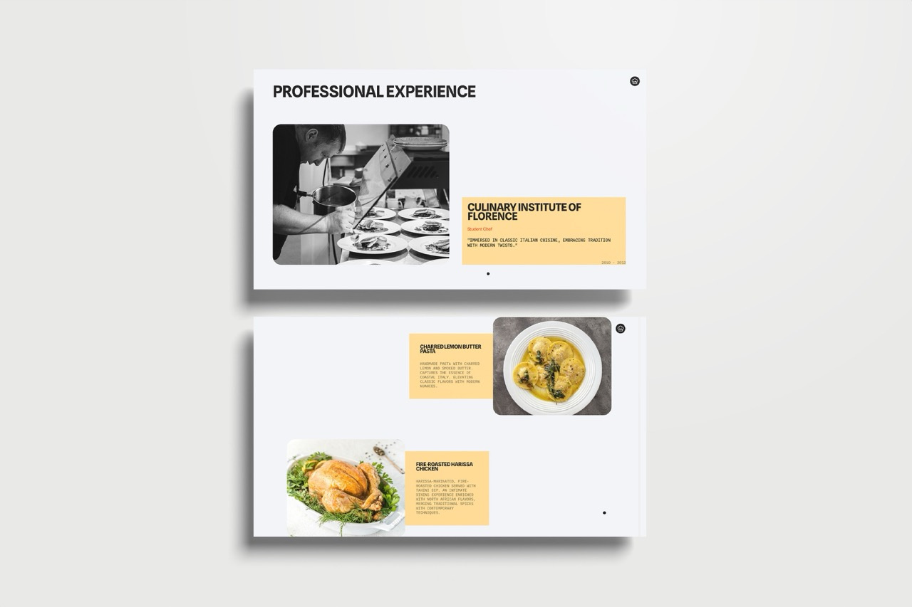 Private Chef Portfolio Website – "Nico" by Can Girgin on Dribbble