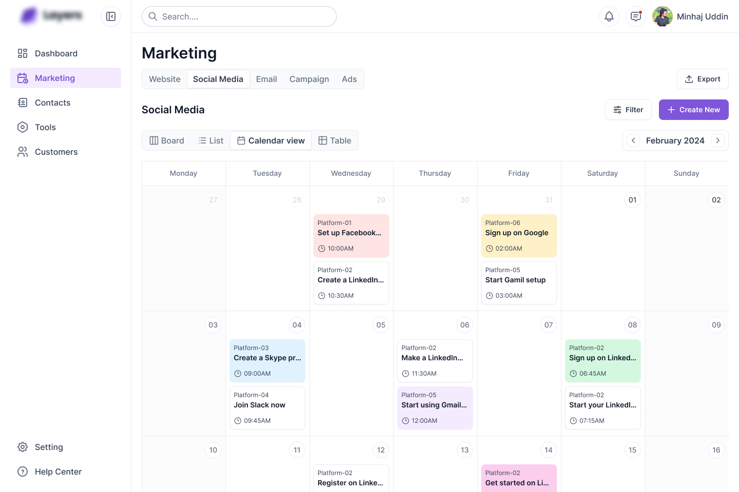 Calendar View 🗓️ by Minhaj Uddin on Dribbble