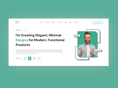Portfolio Hero Section by Nayem Mir on Dribbble