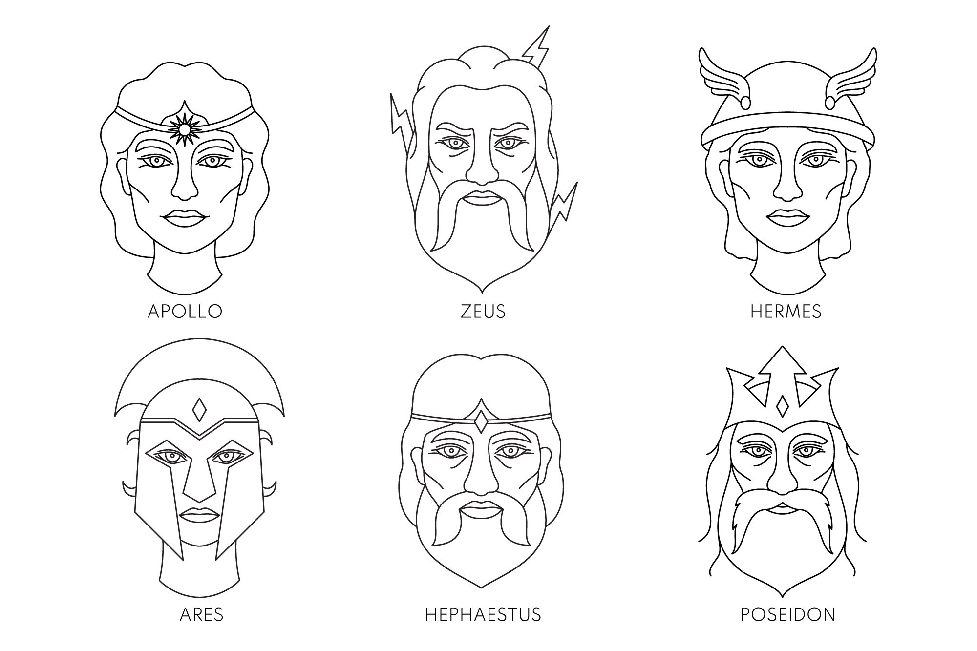 Greek Gods By Iuliia Skorupych On Dribbble greek-gods-by-iuliia-skorupych-on-dribbble