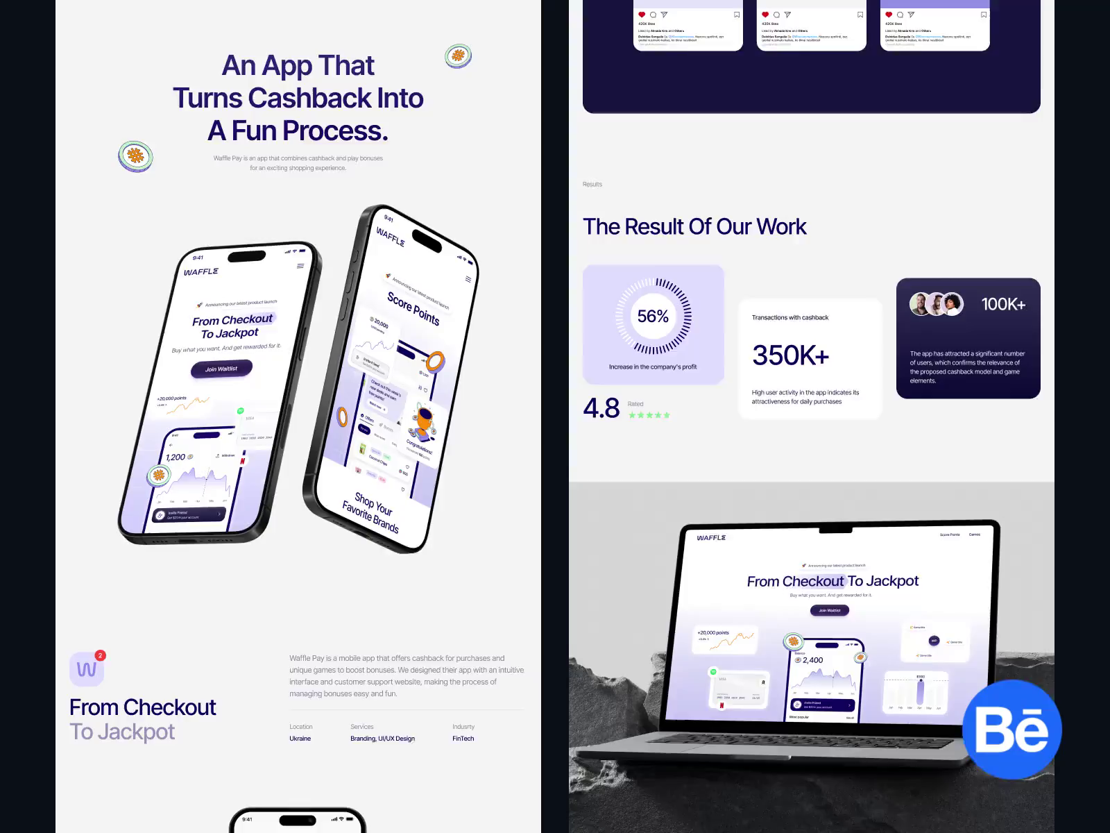 Waffle Pay Case - UI/UX Design for Fintech Website/Mobile App by ...