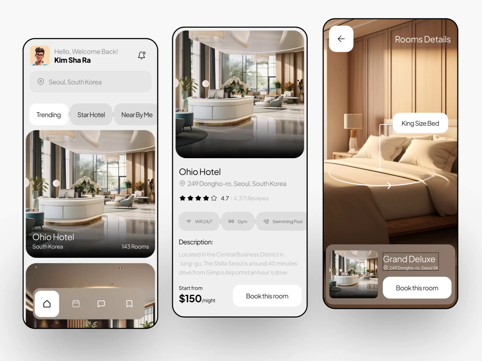 Ohio - Hotel Booking Animation by Vektora on Dribbble