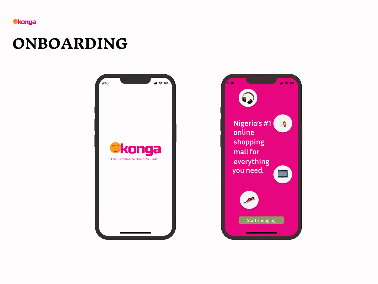 KONGA ONBOARDING MOBILE APP REDESIGN by Olayinka Akomolafe on Dribbble