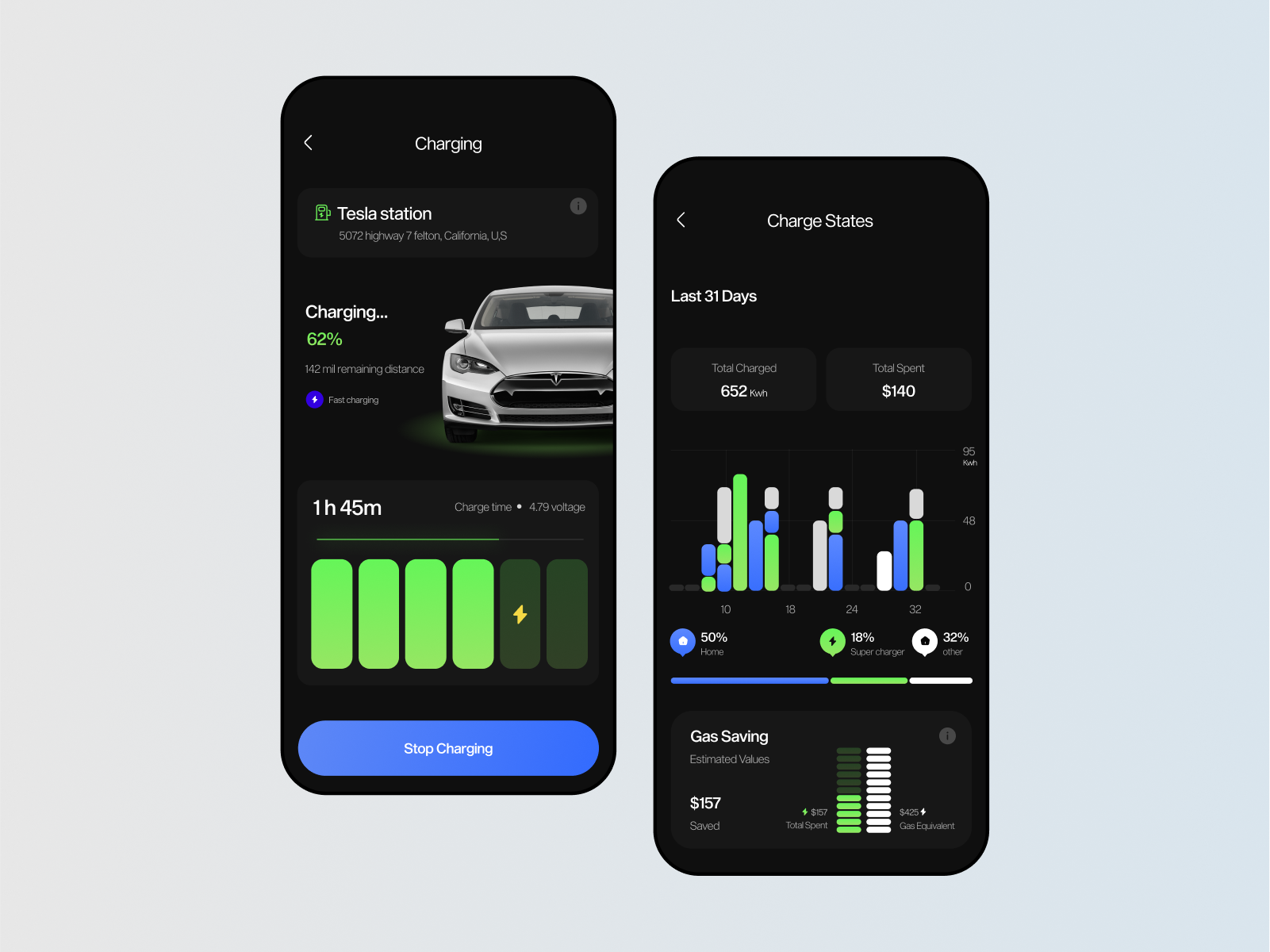 Electric Car App! ⚡🚗 by Roohi Koohi on Dribbble
