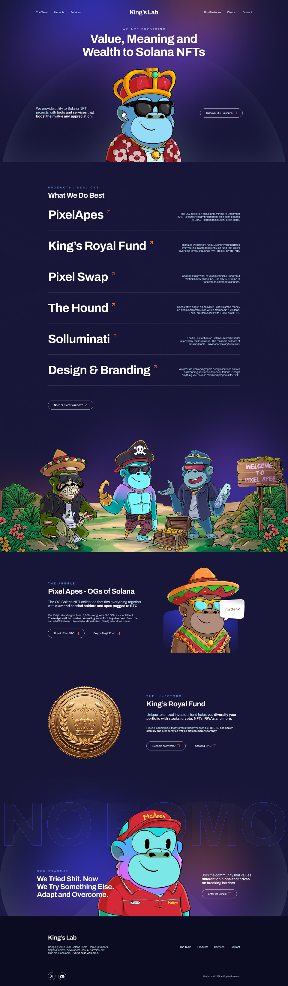 King's Lab - Landing page design by Igor Maric on Dribbble