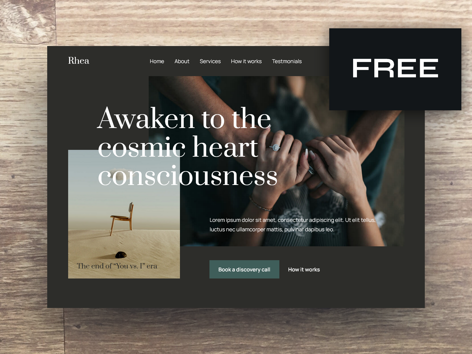 Freebie - One Page Elementor Template by awakened templates on Dribbble