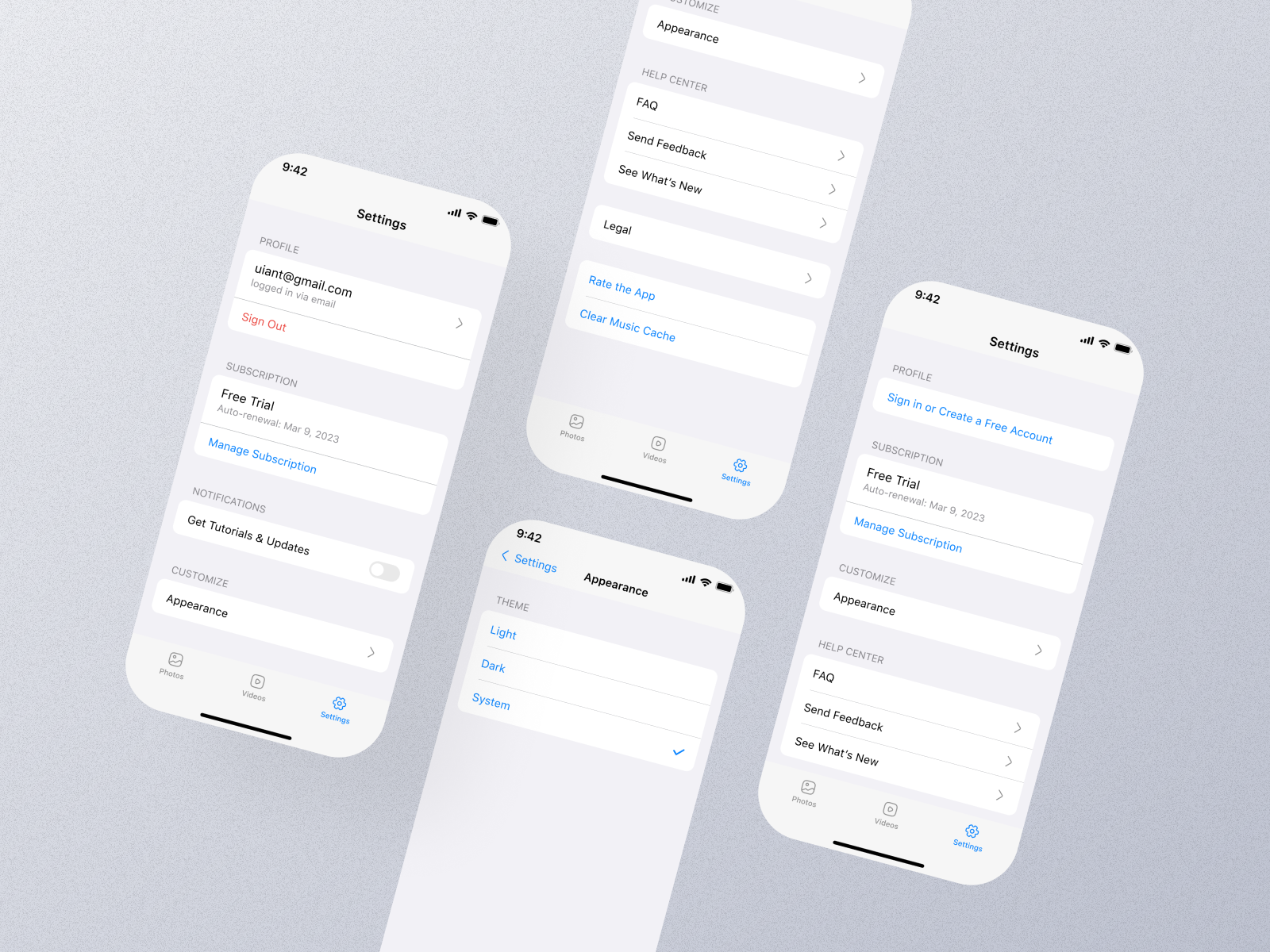 Setting Mobile App Ui By Ui Ants On Dribbble