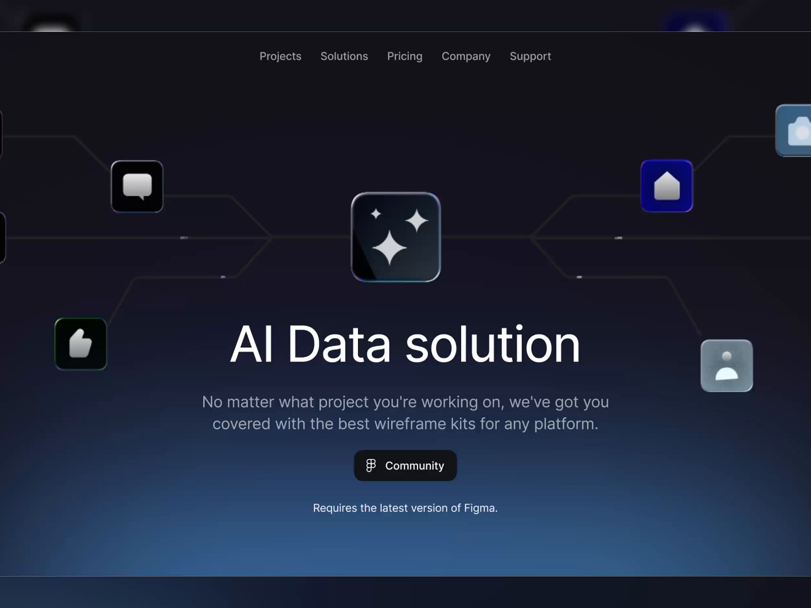 AI-powered data website header animation by Madi on Dribbble