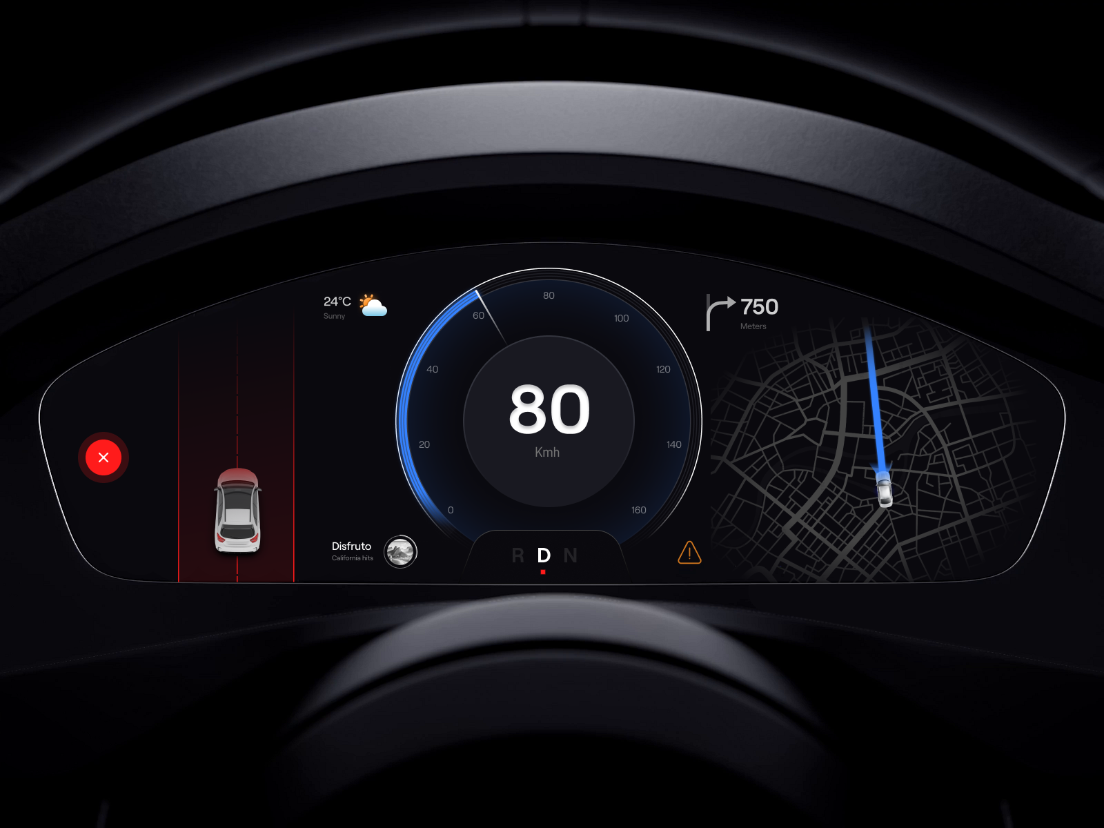 Car Cluster HMI Dashboard by Ghassen ksouri on Dribbble