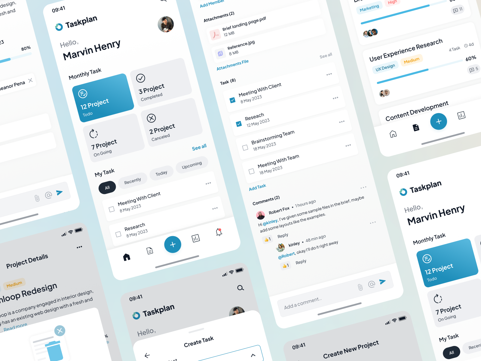 Taskplan - Task Manager Mobile App - Home, Project & Stats by Tegar ...