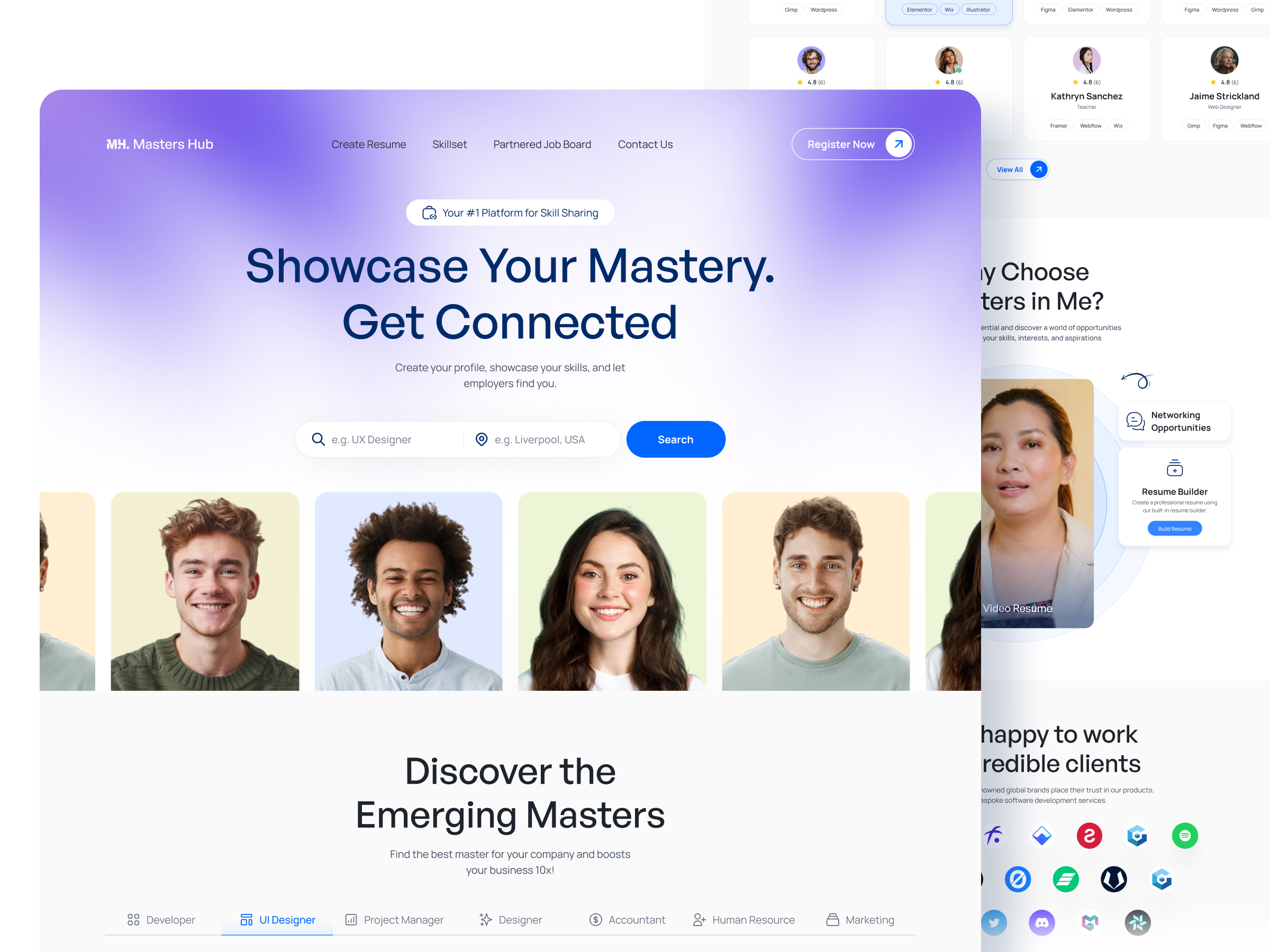 Masters Hub Website Design by Atiqur Rahaman 🚀 for Design Monks LLC on ...