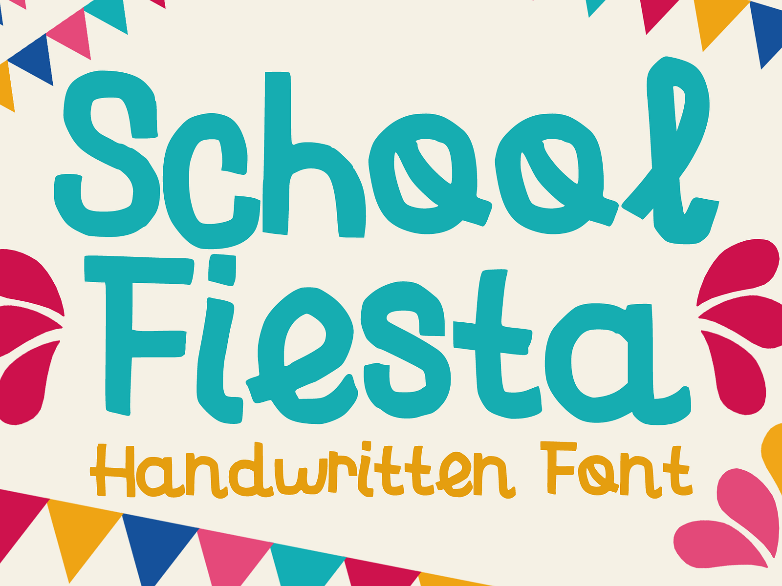 School Fiesta Font by MVMET fonts on Dribbble