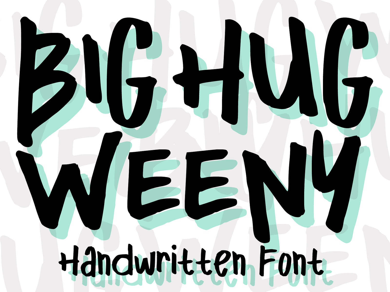 Big Hug Weeny Font by MVMET fonts on Dribbble