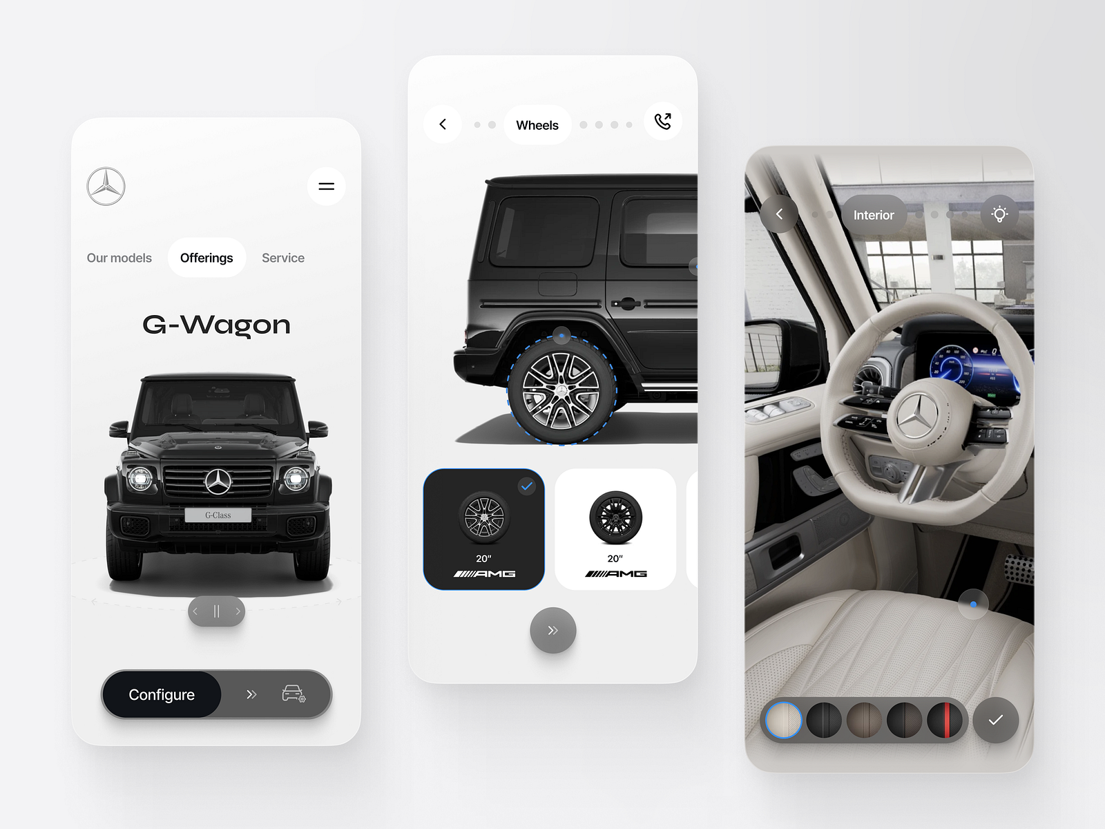 Car configurator – G Wagon Mercedes Benz by Felix Lebedinzew on Dribbble