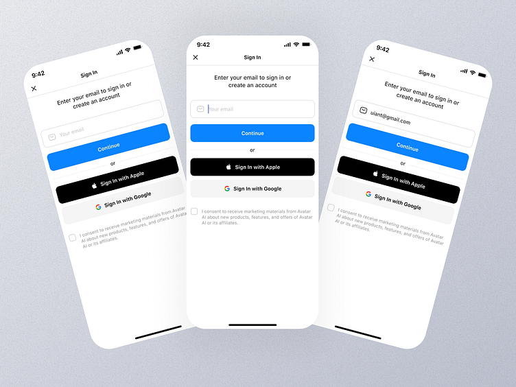 Sign In Mobile App Ui by UI Ants on Dribbble