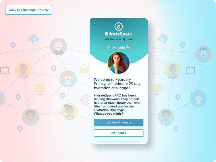 Daily UI Challenge #47 - A screen for an app invitation. by Bhawana ...