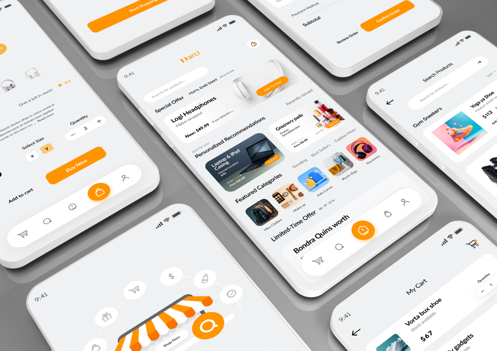E Commerce mobile application ui ux design by Mansoor Gull ⚚ on Dribbble