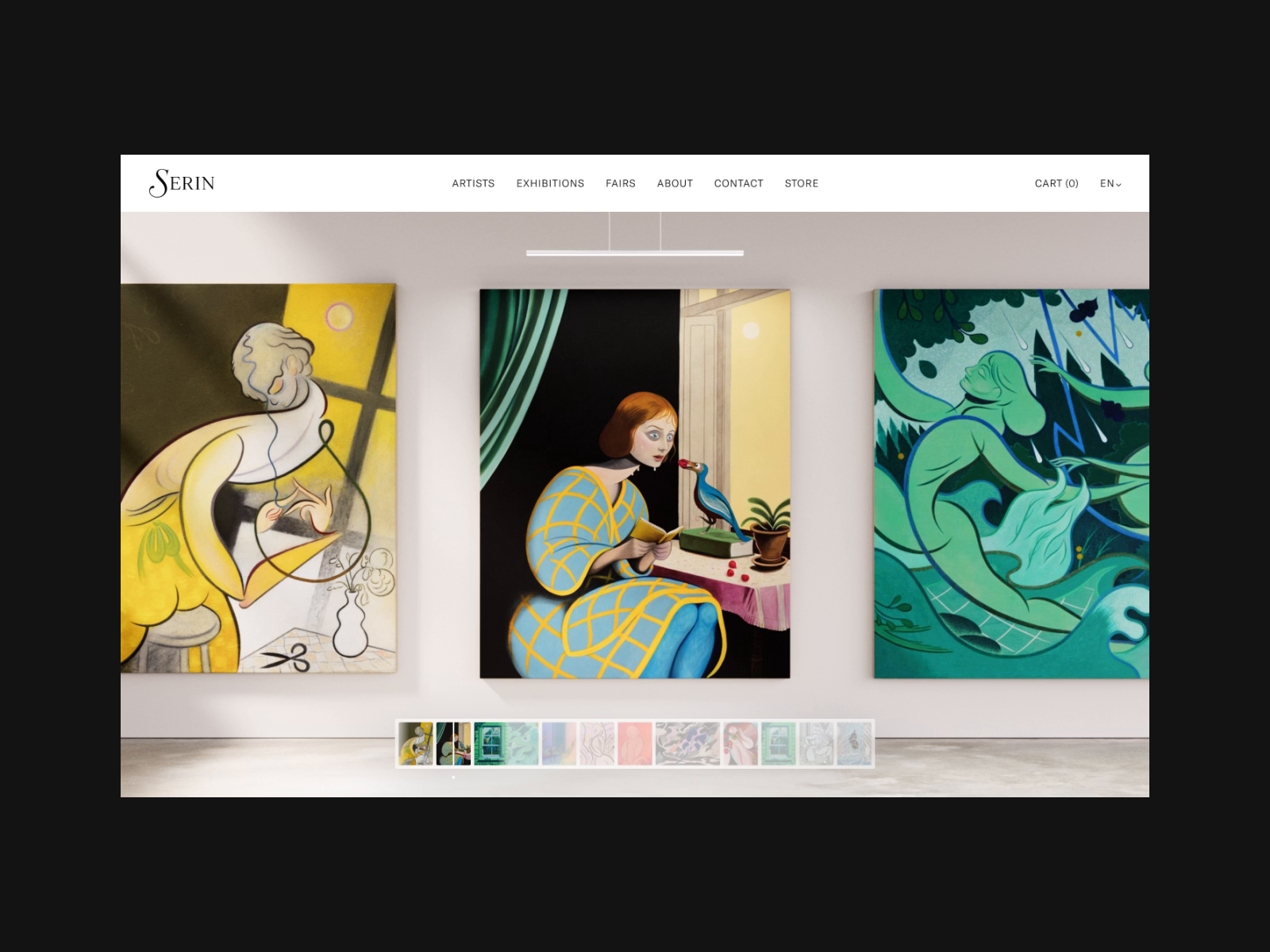 Serin | Art Gallery by Bureau Gautier on Dribbble