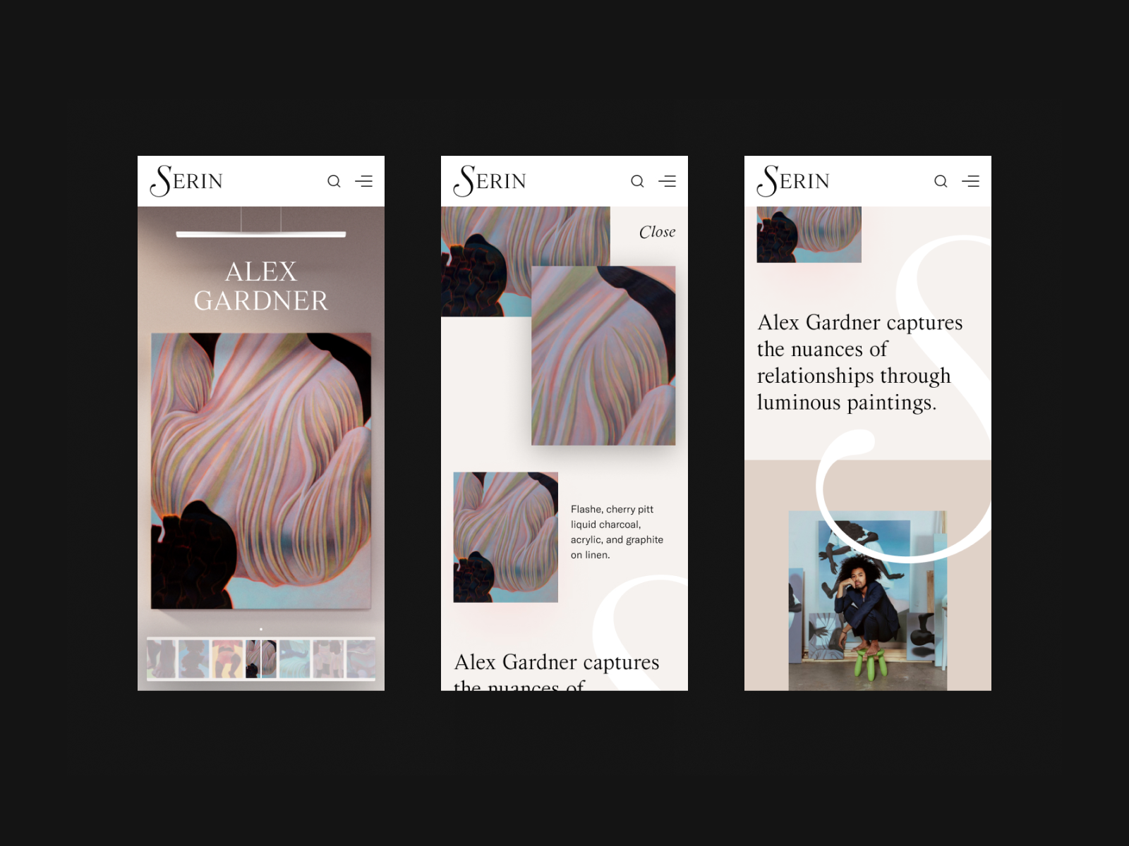 Serin | Art Gallery by Bureau Gautier on Dribbble