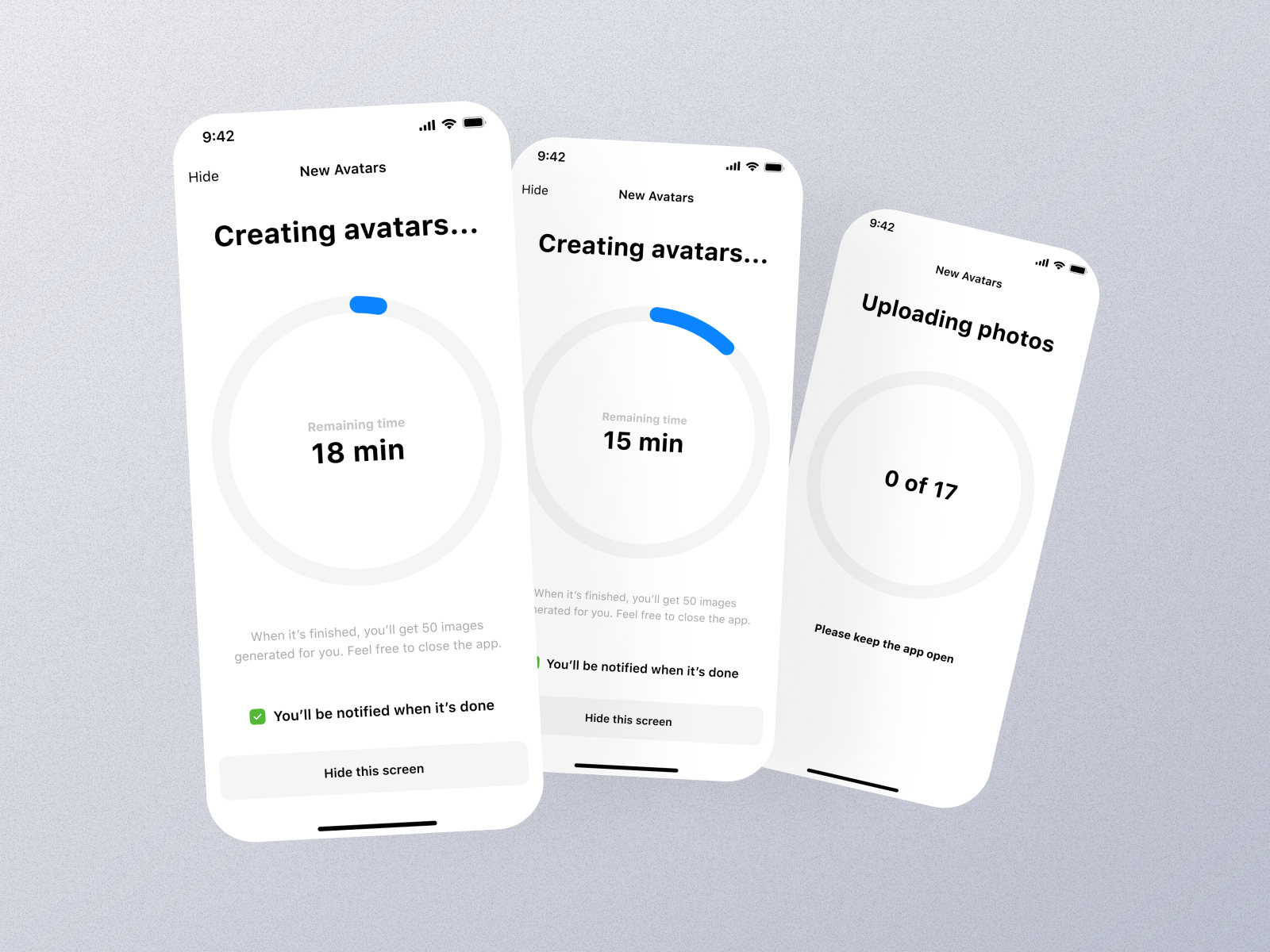 Uploading Photo Mobile App Ui by UI Ants on Dribbble