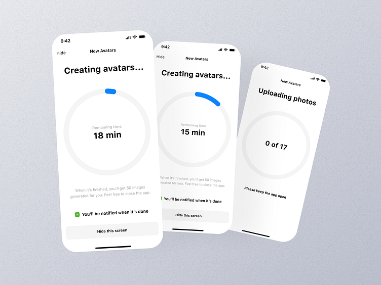 Uploading Photo Mobile App Ui by UI Ants on Dribbble